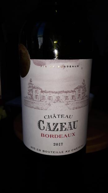 2017 Château Cazeau, France, Bordeaux - CellarTracker