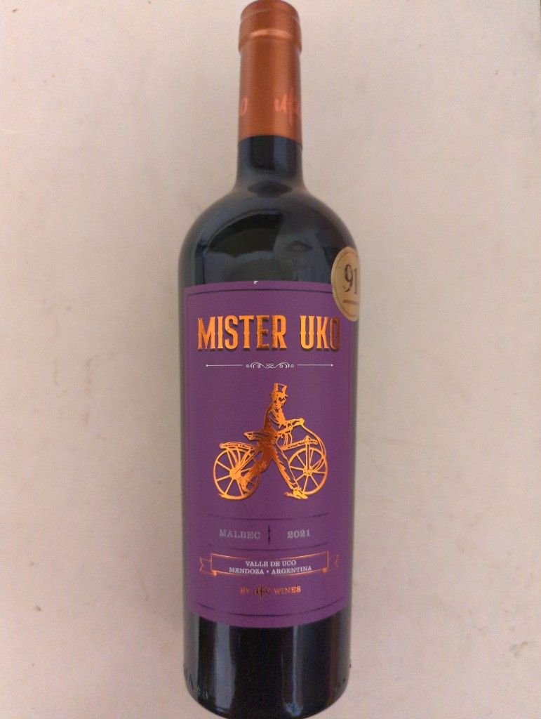 2021 The Uko Malbec Mister Uko, Argentina, Mendoza, Valle de Uco ...