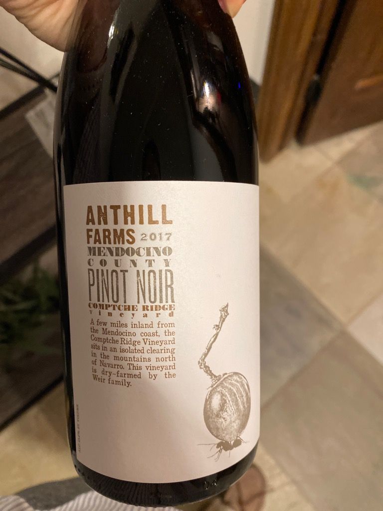 2017 Anthill Farms Pinot Noir, USA, California, North Coast - CellarTracker