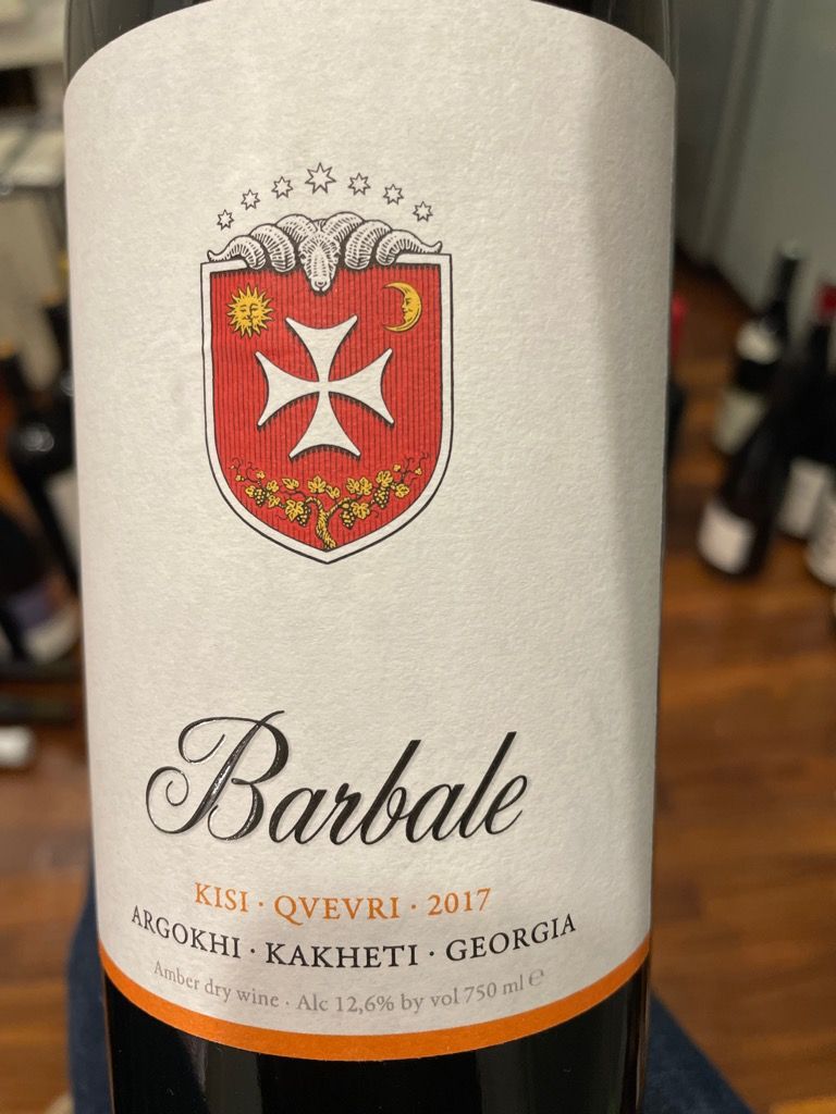 2017 Barbale Rkatsiteli Mtsvane Qvevri, Georgia, Kartli - CellarTracker