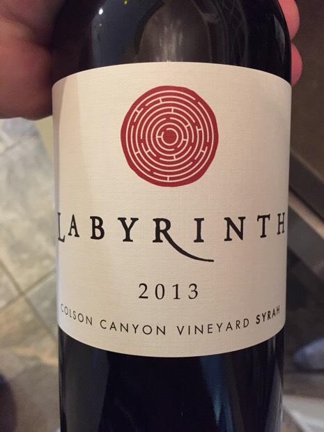 2013 Labyrinth Wines Syrah Colson Canyon Vineyard, USA, California ...