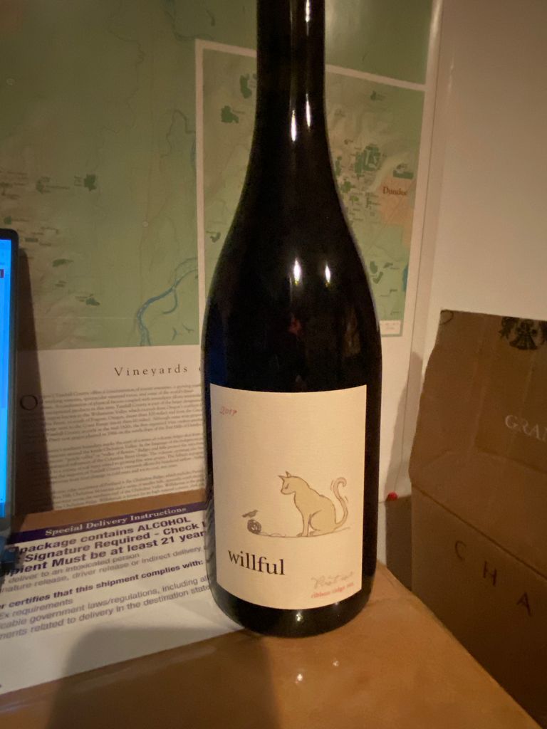 2020 Willful Pinot Noir Ribbon Ridge AVA Stewart Vineyard, USA, Oregon ...