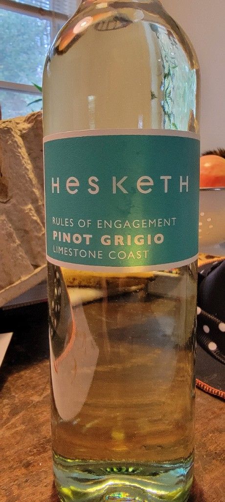 2021 Hesketh Pinot Grigio Rules of Engagement, Australia, South ...