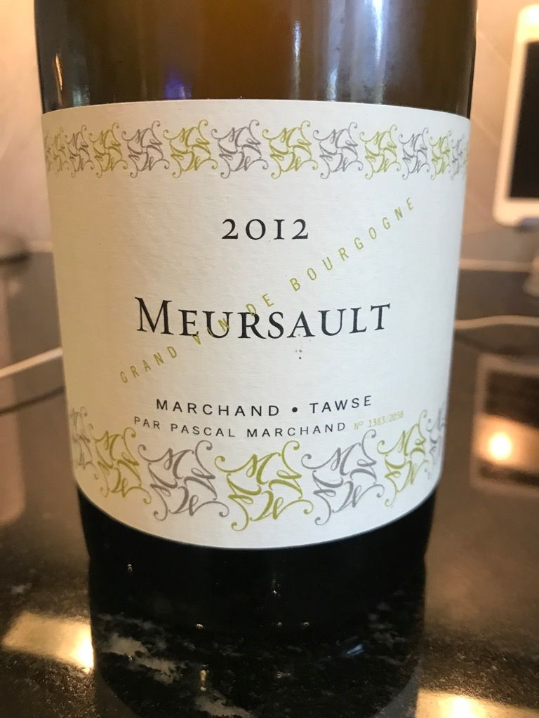 2012 Marchand & Tawse / Pascal Marchand Meursault, France, Burgundy ...