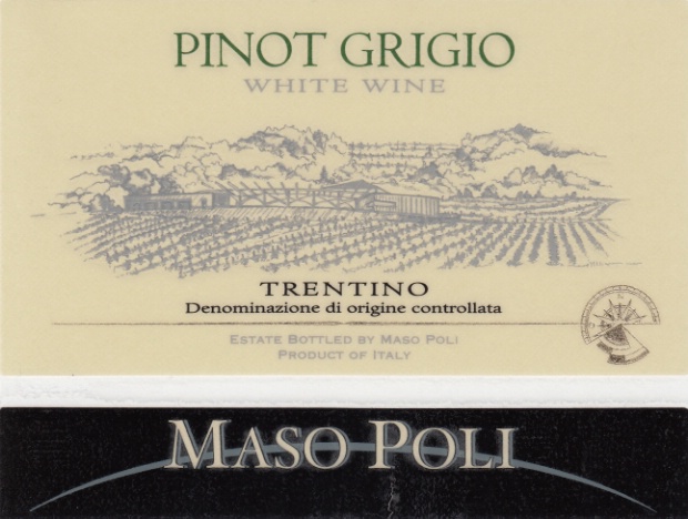2015 Maso Poli Pinot Grigio Trentino, Italy, Trentino-Alto Adige ...