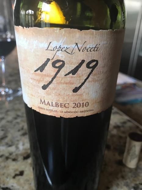 2009 Finca Lopez Noceti Malbec 1919, Argentina, Mendoza - CellarTracker
