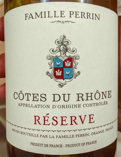 2014 Famille Perrin / Perrin & Fils Côtes du Rhône Blanc Réserve ...