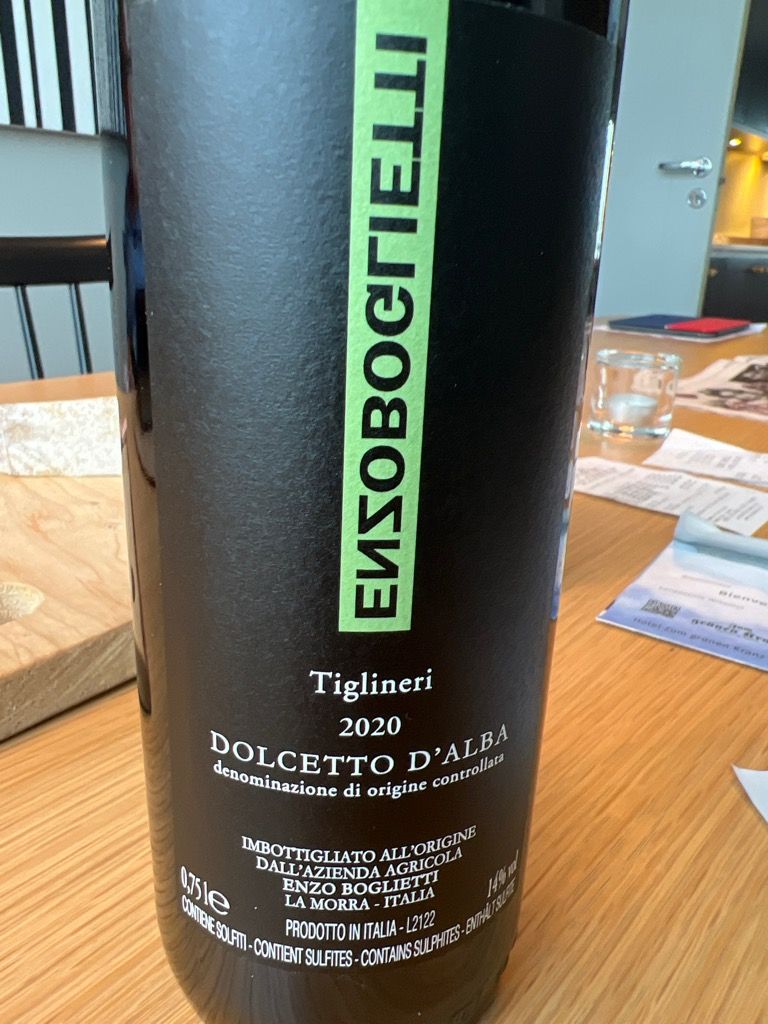 2020 Enzo Boglietti Dolcetto d'Alba Tiglineri, Italy, Piedmont, Alba ...