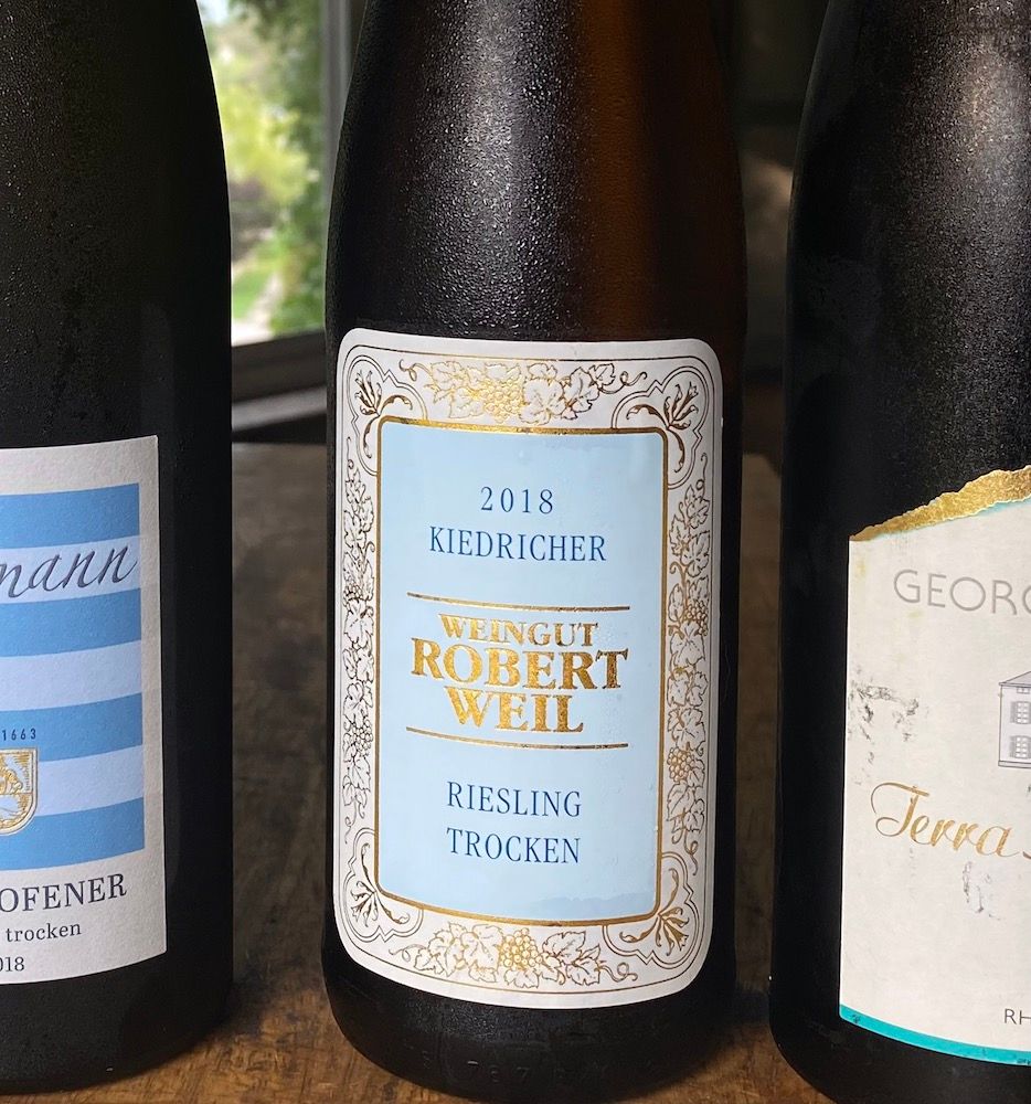2018 Weingut Robert Weil Kiedricher Riesling trocken Rheingau, Germany ...