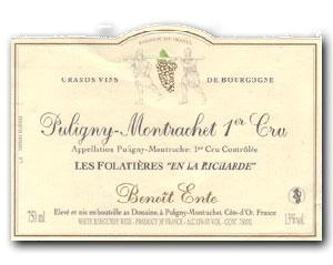 2007 Benoit Ente Puligny-Montrachet 1er Cru Folatières En la Richarde ...