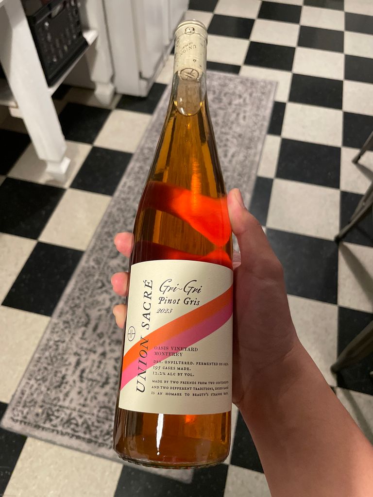 2023 Union Sacré Pinot Gris Gri Gri Oasis Vineyard, USA, California ...
