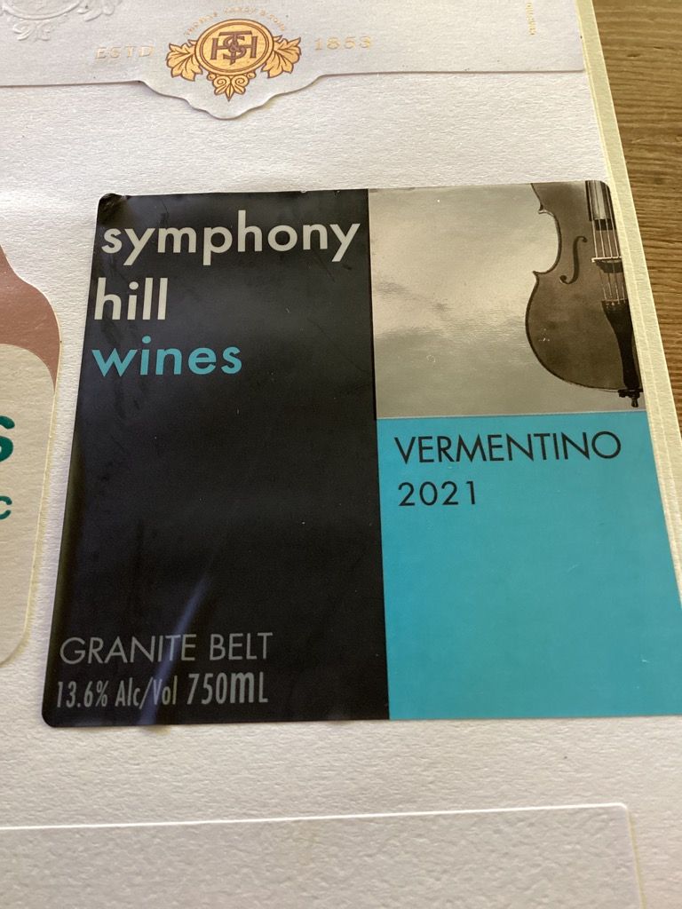 2022 Symphony Hill Vermentino, Australia, Queensland, Granite Belt ...