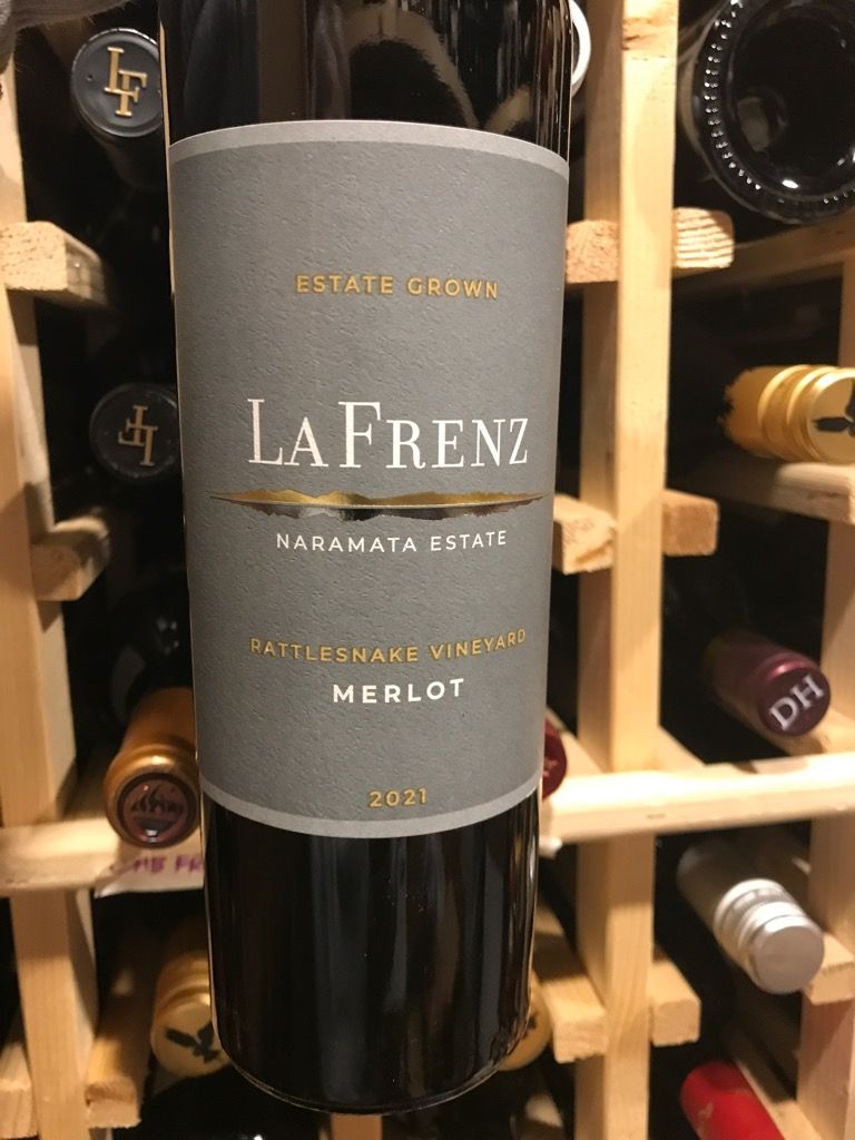 2021 La Frenz Merlot Rattlesnake Vineyard, Canada, British Columbia ...