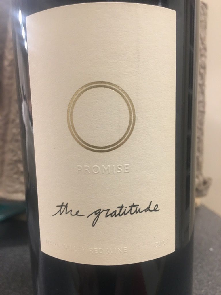 2017 Promise The Gratitude, USA, California, Napa Valley - CellarTracker