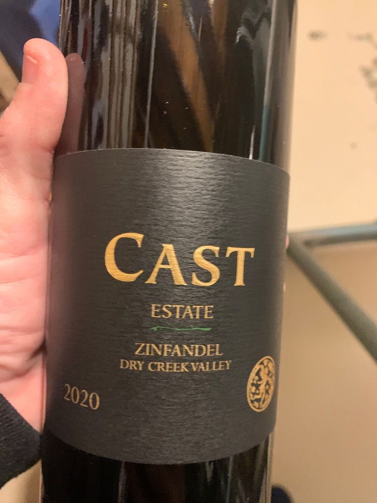 2020 Cast Wines Zinfandel Estate, USA, California, Sonoma County, Dry ...