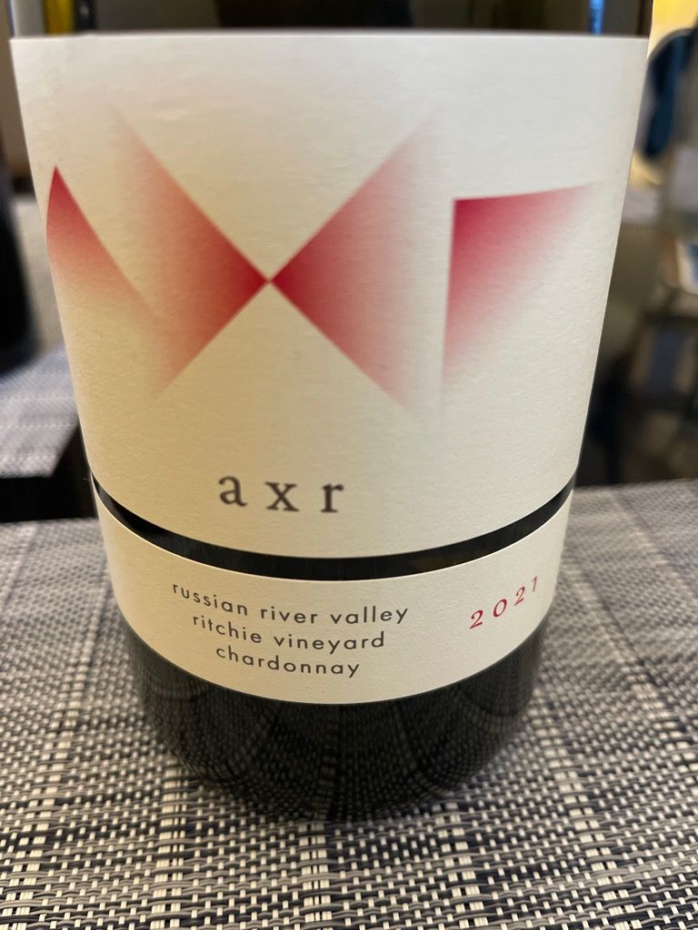 2021 AXR Chardonnay Ritchie Vineyard, USA, California, Sonoma County ...