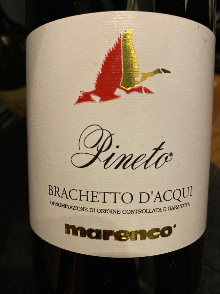 2017 Marenco Brachetto d'Acqui Pineto, Italy, Piedmont, Brachetto d ...