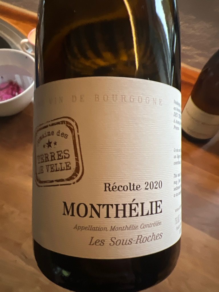 2019 Domaine des Terres de Velle Monthélie Les Sous-Roches, France ...