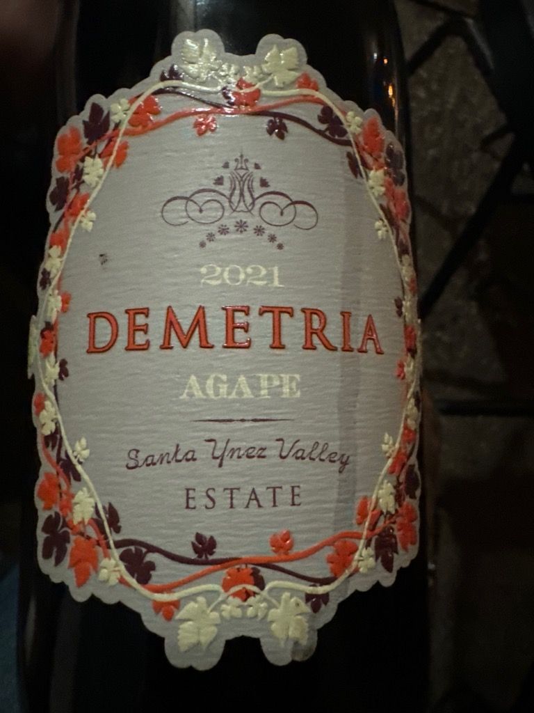 2021 Demetria Agape, USA, California, Central Coast, Santa Ynez Valley ...