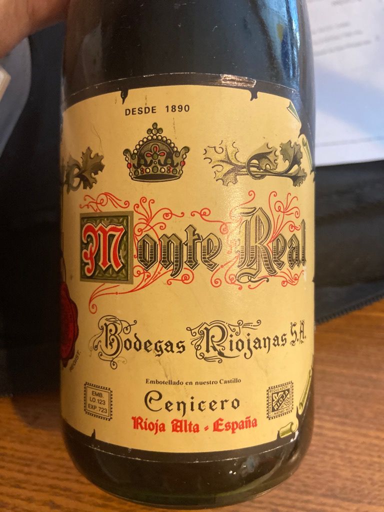 1971 Bodegas Riojanas Rioja Monte Real Crianza, Spain, La Rioja, Rioja ...