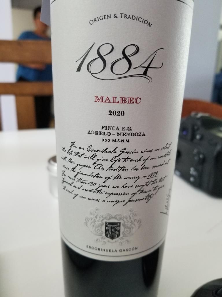 2020 Bodegas Escorihuela Gascón 1884 The President's Blend, Argentina ...