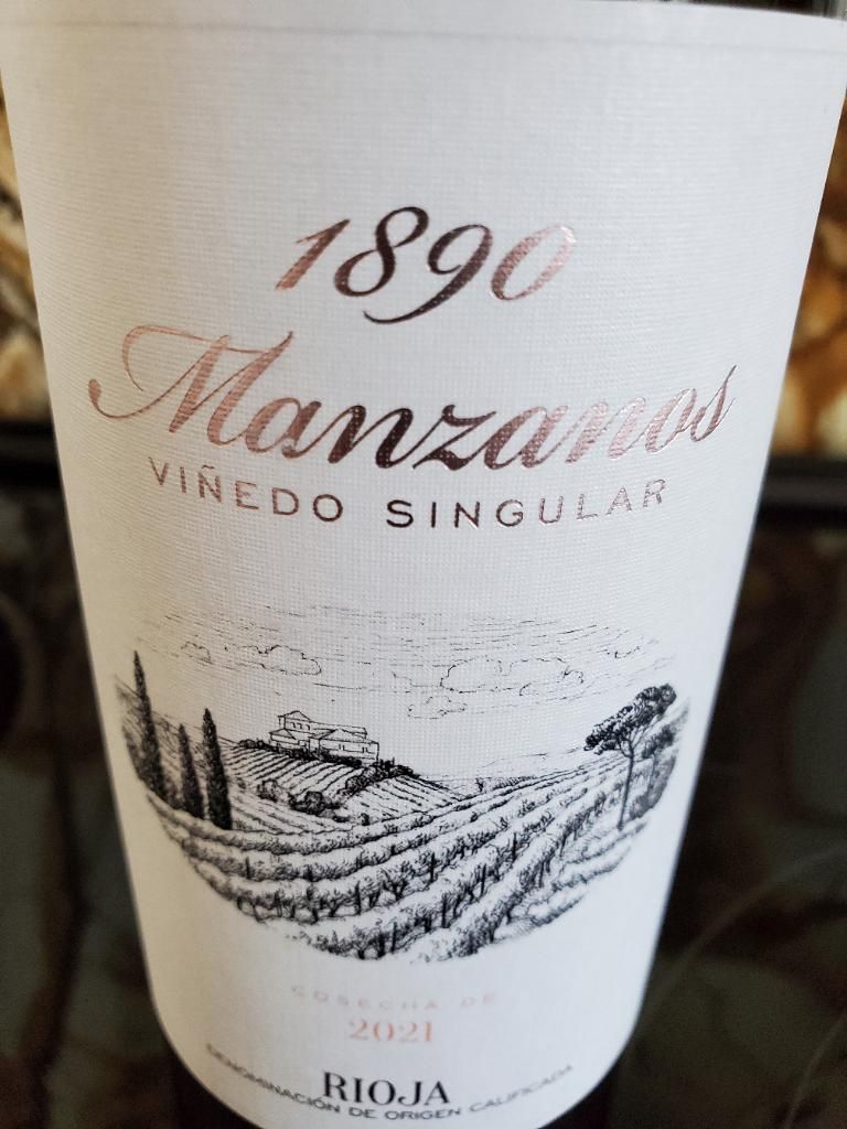 2022 Bodegas Manzanos Garnacha Rioja Vinedo Singular "1890", Spain, La ...