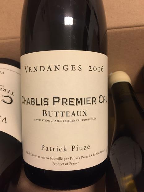 2016 Patrick Piuze Chablis 1er Cru Butteaux, France, Burgundy, Chablis ...