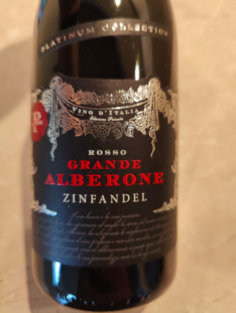 2019 Provinco Primitivo Grande Alberone Platinum Collection, Italy ...