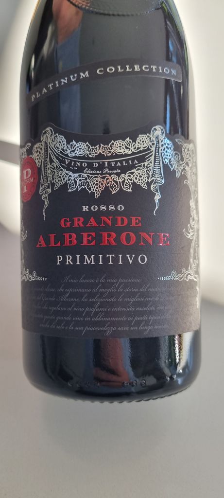 2020 Provinco Primitivo Grande Alberone Platinum Collection, Italy ...