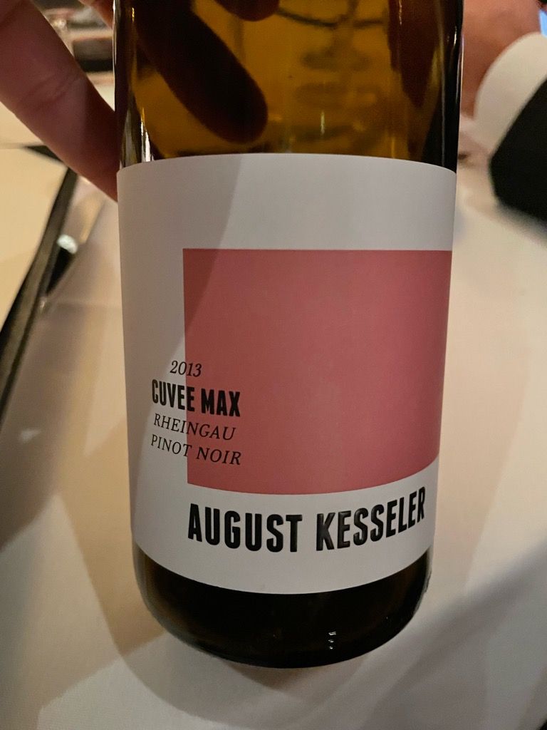 2019 August Kesseler Pinot Noir Cuvée Max, Germany, Rheingau ...