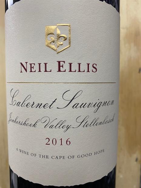 2016 Neil Ellis Cabernet Sauvignon, South Africa, Coastal Region ...