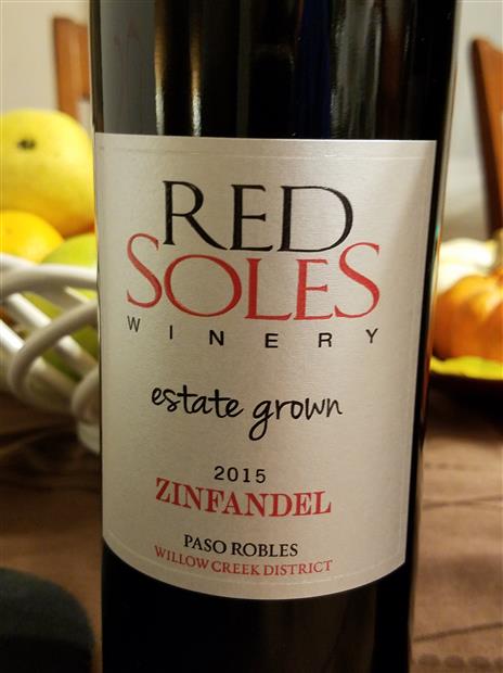 2019 Red Soles Zinfandel Willow Creek, USA, California, Central Coast ...