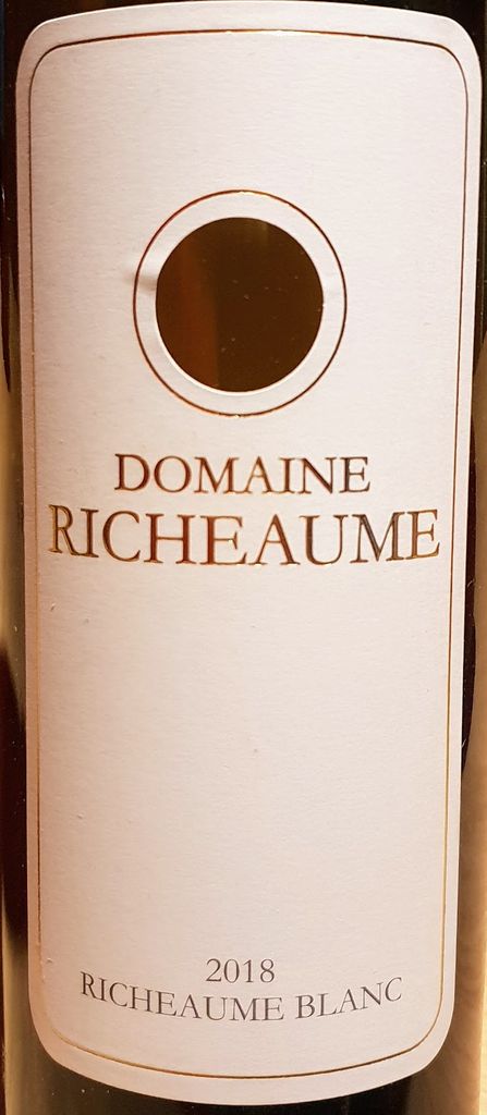 2020 Domaine Richeaume Richeaume Blanc, France, Provence, Mediterranée ...
