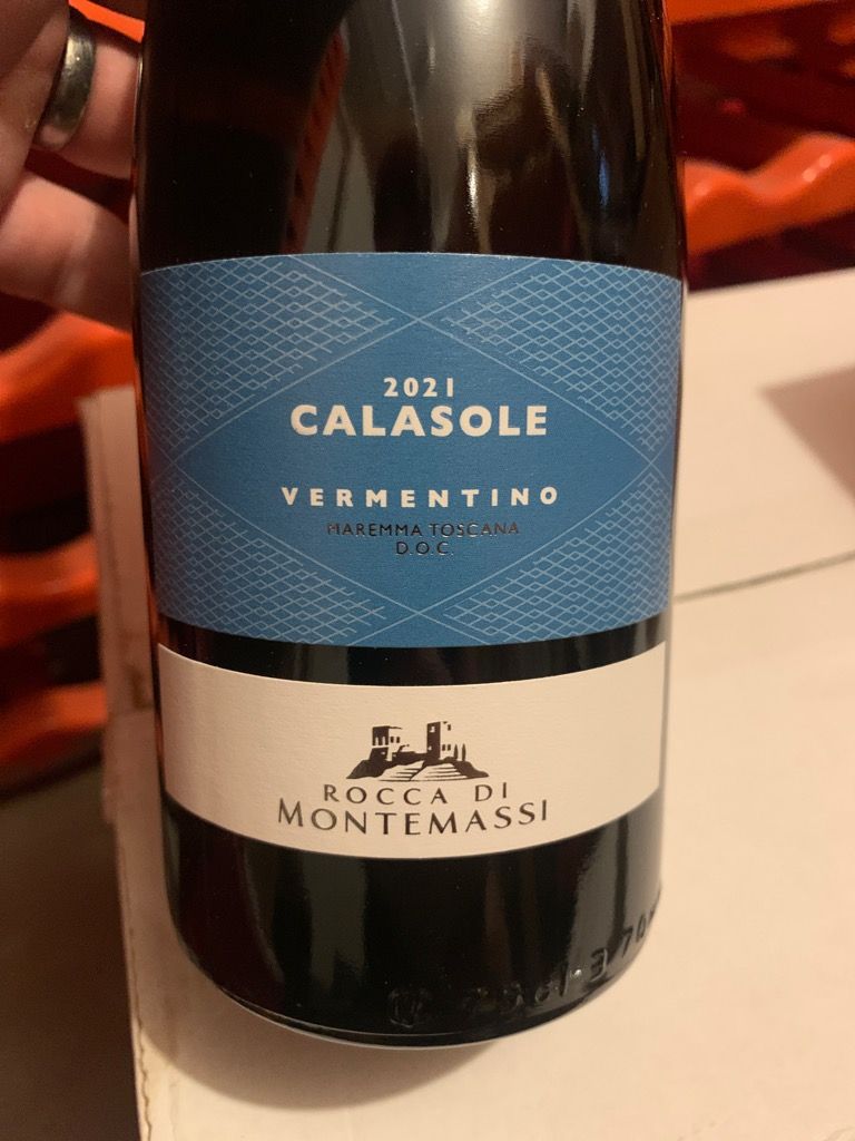 2021 Rocca di Montemassi Vermentino Maremma Toscana Calasole, Italy ...