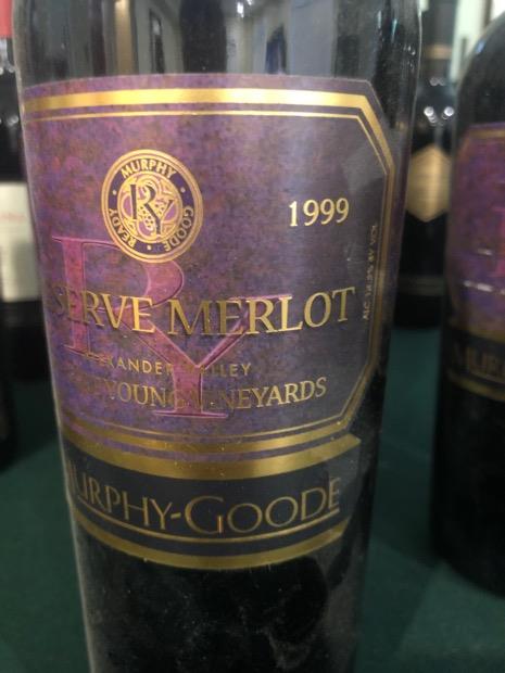 2000 Murphy-Goode Merlot Reserve Robert Young, USA, California, Sonoma ...