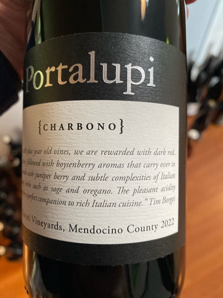 2023 Portalupi Charbono L. Venturi Vineyards, USA, California, North ...