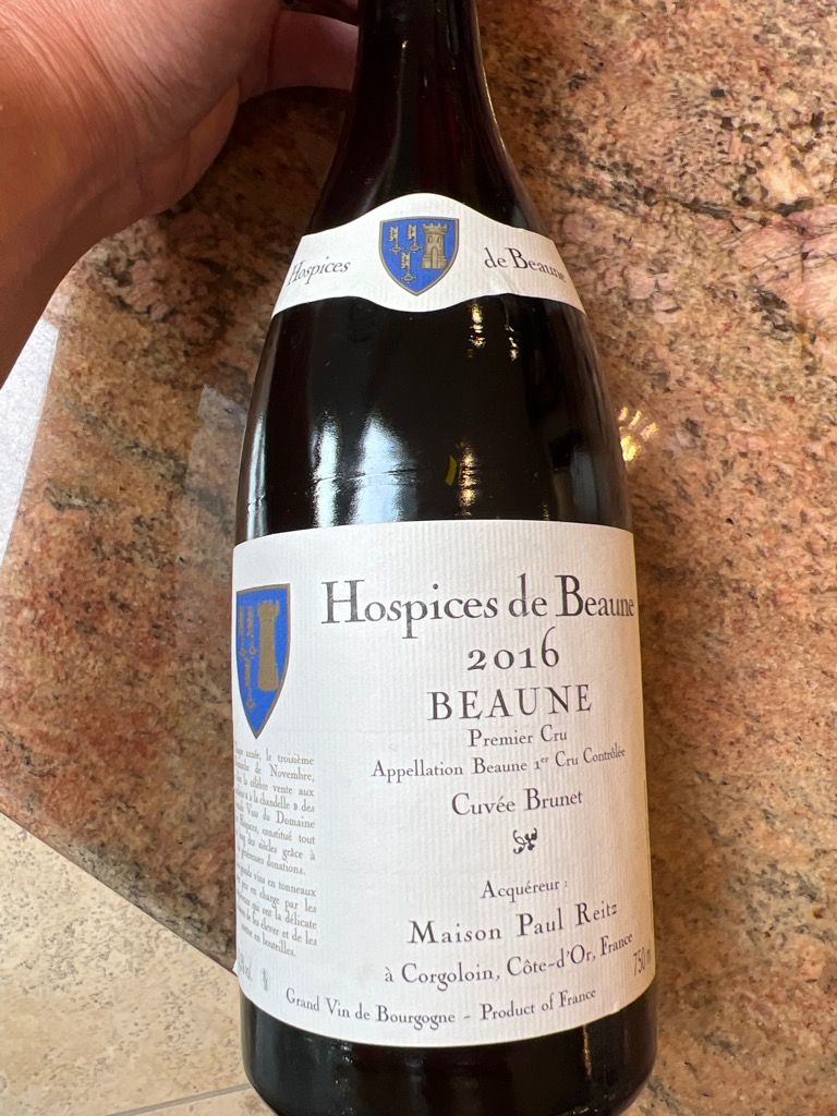 2016 Hospices de Beaune Beaune 1er Cru Cuvée Brunet, France, Burgundy ...