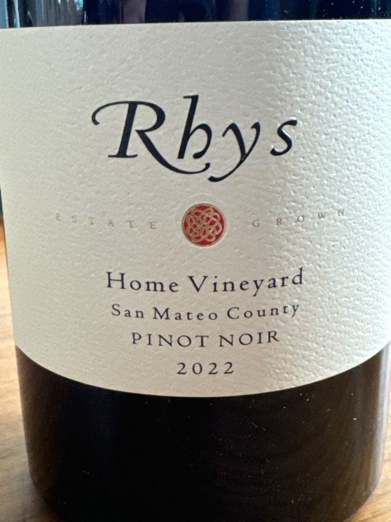 2022 Rhys Pinot Noir Home Vineyard, USA, California, Santa Cruz ...