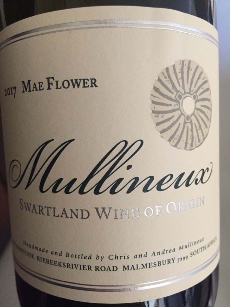 2017 Mullineux Mae Flower, South Africa, Coastal Region, Swartland - CellarTracker