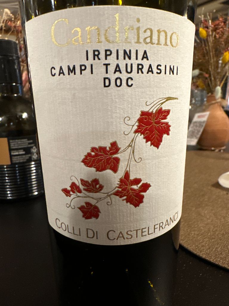 2017 Colli Di Castelfranci Irpinia Campi Taurasini Candriano, Italy ...