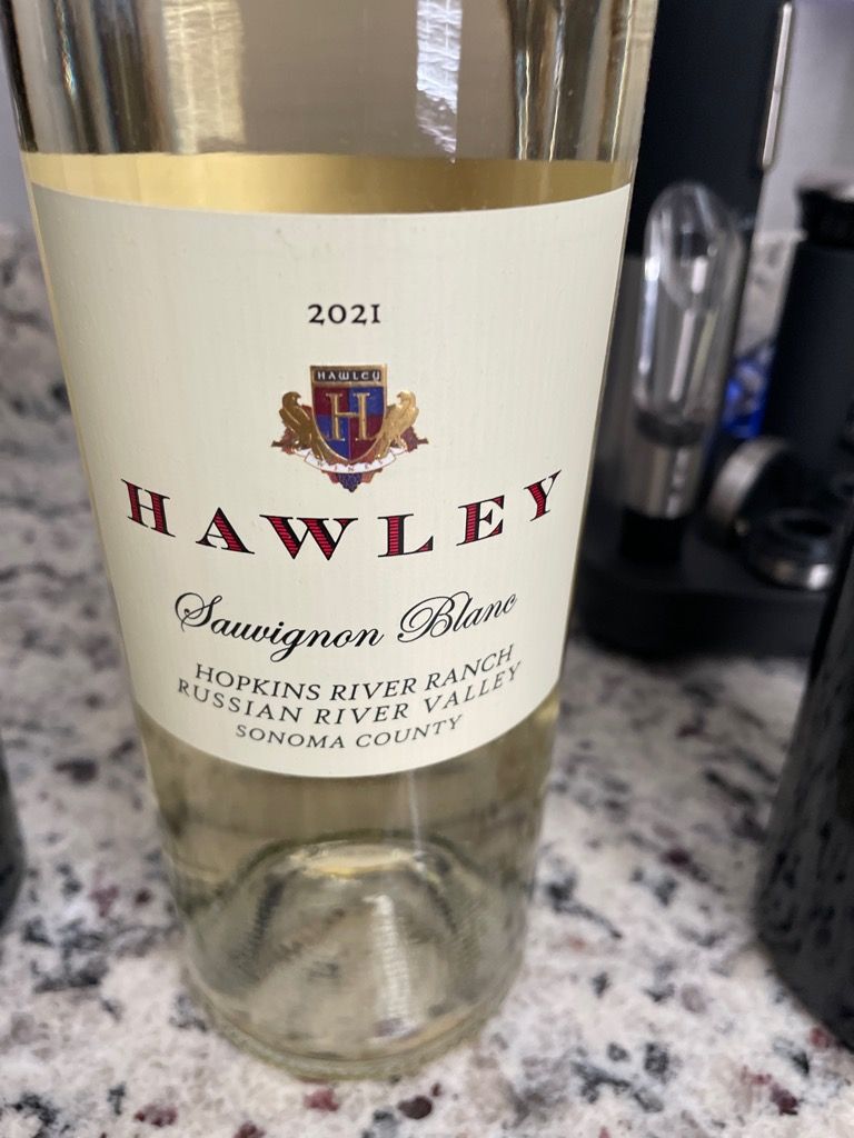 2022 Hawley Wine Sauvignon Blanc Hopkins River Ranch Russian River ...