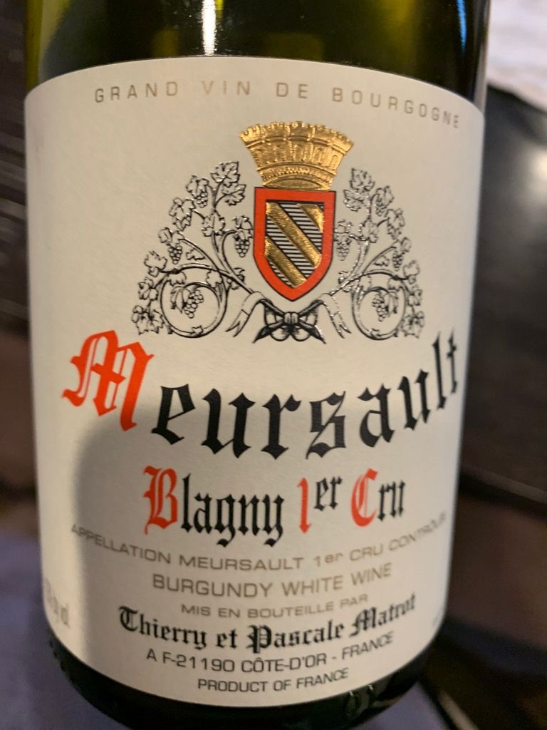 2014 Domaine Matrot Meursault 1er Cru Blagny, France, Burgundy, Côte de ...
