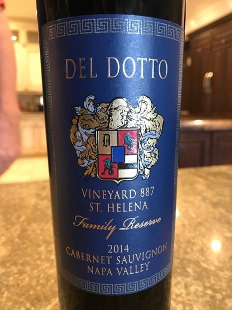 2014 Del Dotto Cabernet Sauvignon 887, USA, California, Napa Valley ...