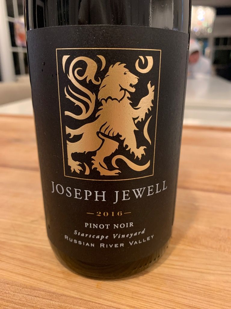 2016 Joseph Jewell Pinot Noir Starscape Vineyard, USA, California ...