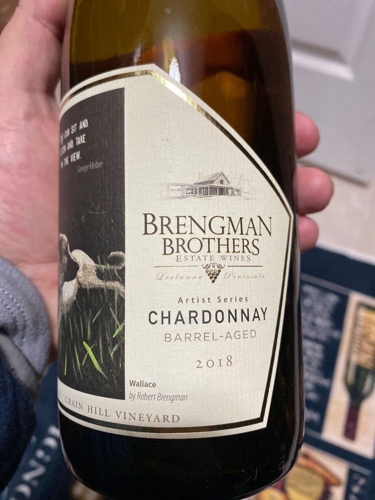 2018 Brengman Brothers Unoaked Chardonnay Crain Hill Vineyards, USA ...
