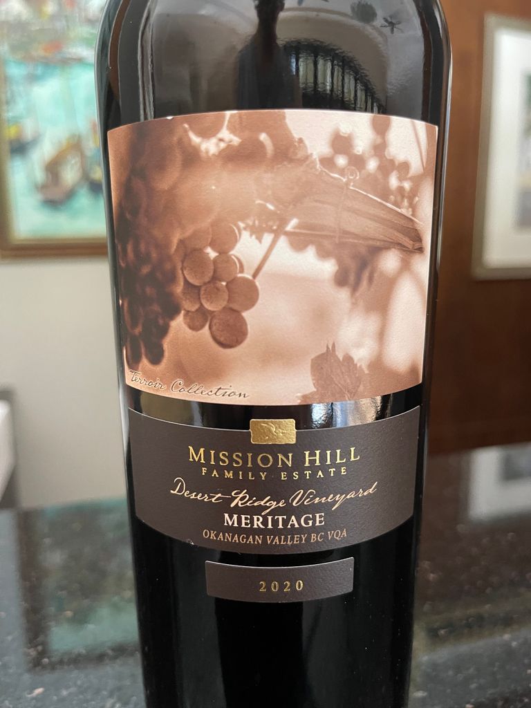 2020 Mission Hill Meritage Desert Ridge, Canada, British Columbia ...