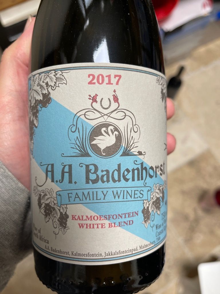 2017 Badenhorst Family Wines White Blend, South Africa, Coastal Region ...