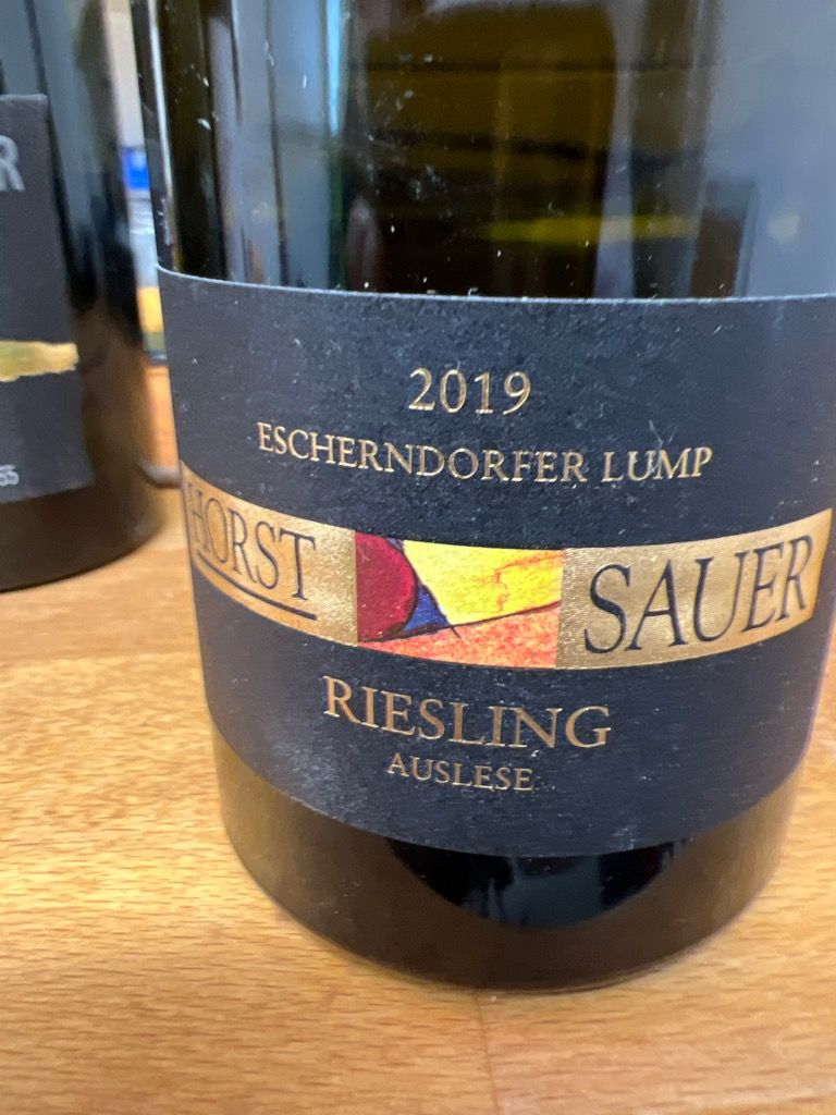 2021 Horst Sauer Escherndorfer Lump Riesling Auslese, Germany, Franken - CellarTracker
