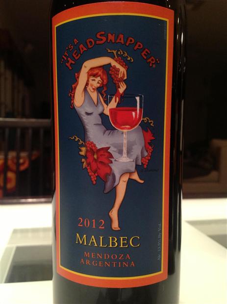 2011 Bodega Belgrano Malbec It's A Head Snapper, Argentina, Mendoza ...