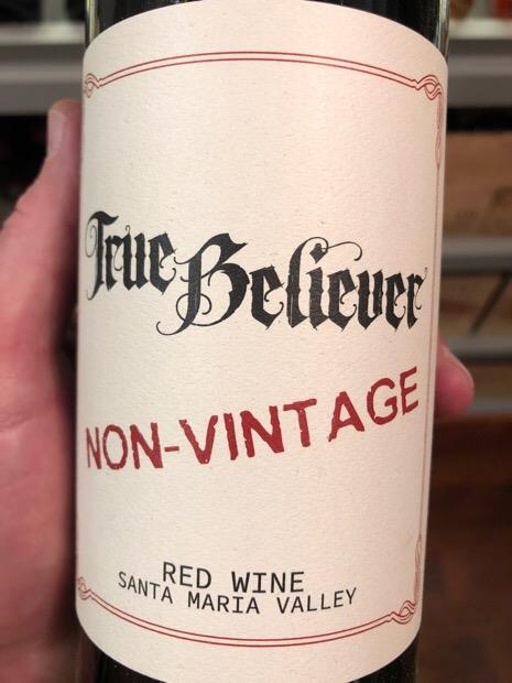 2018 True Believer Wines Red Wine, USA, California - CellarTracker